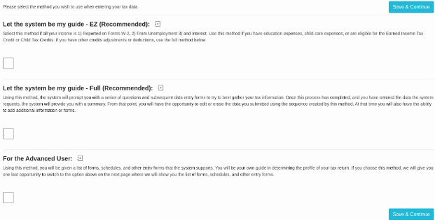 What filing interview methods do we offer – FileYourTaxes.com Free File