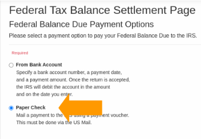 How to make a payment to IRS with paper check – FileYourTaxes.com Free File