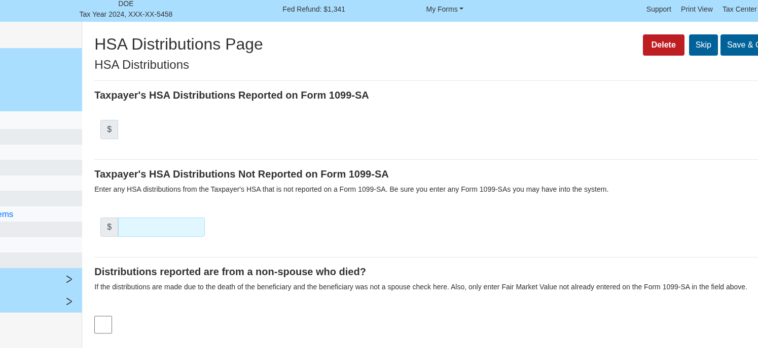How to report Form 1099-SA? (HSA Distributions) – FileYourTaxes.com ...