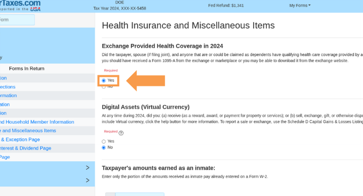 How to report Health Insurance forms – FileYourTaxes.com Free File